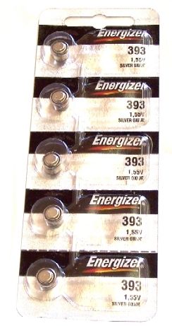 BB SR754W-5 ENERGIZER Silver Oxide Battery, 393,AG5,LR754 Detail Page
