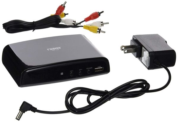 NAXA NT54 Digital HDTV Converter Box, Remote 100-240V, Analog pass ...