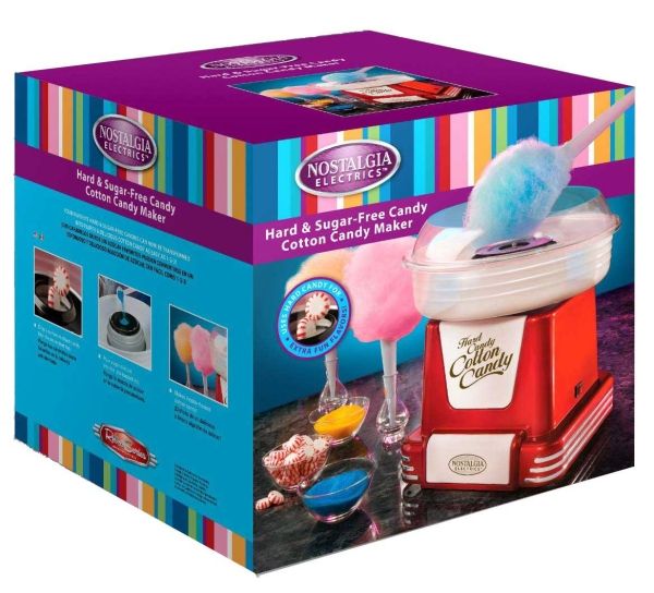 NOSTALGIA PCM805RETRORED Retro Cotton Candy Maker Detail Page